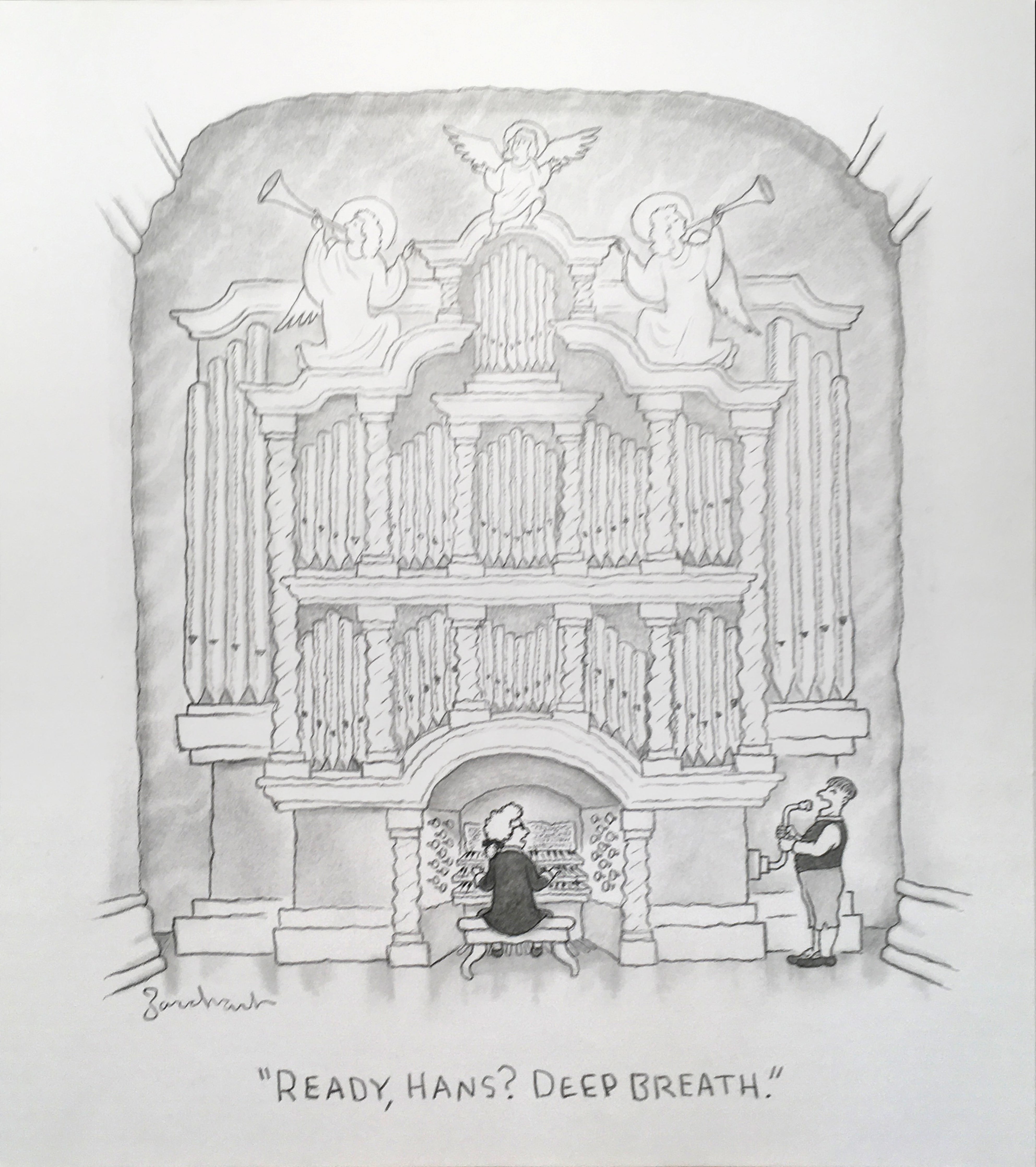 Pipe Organ Drawing