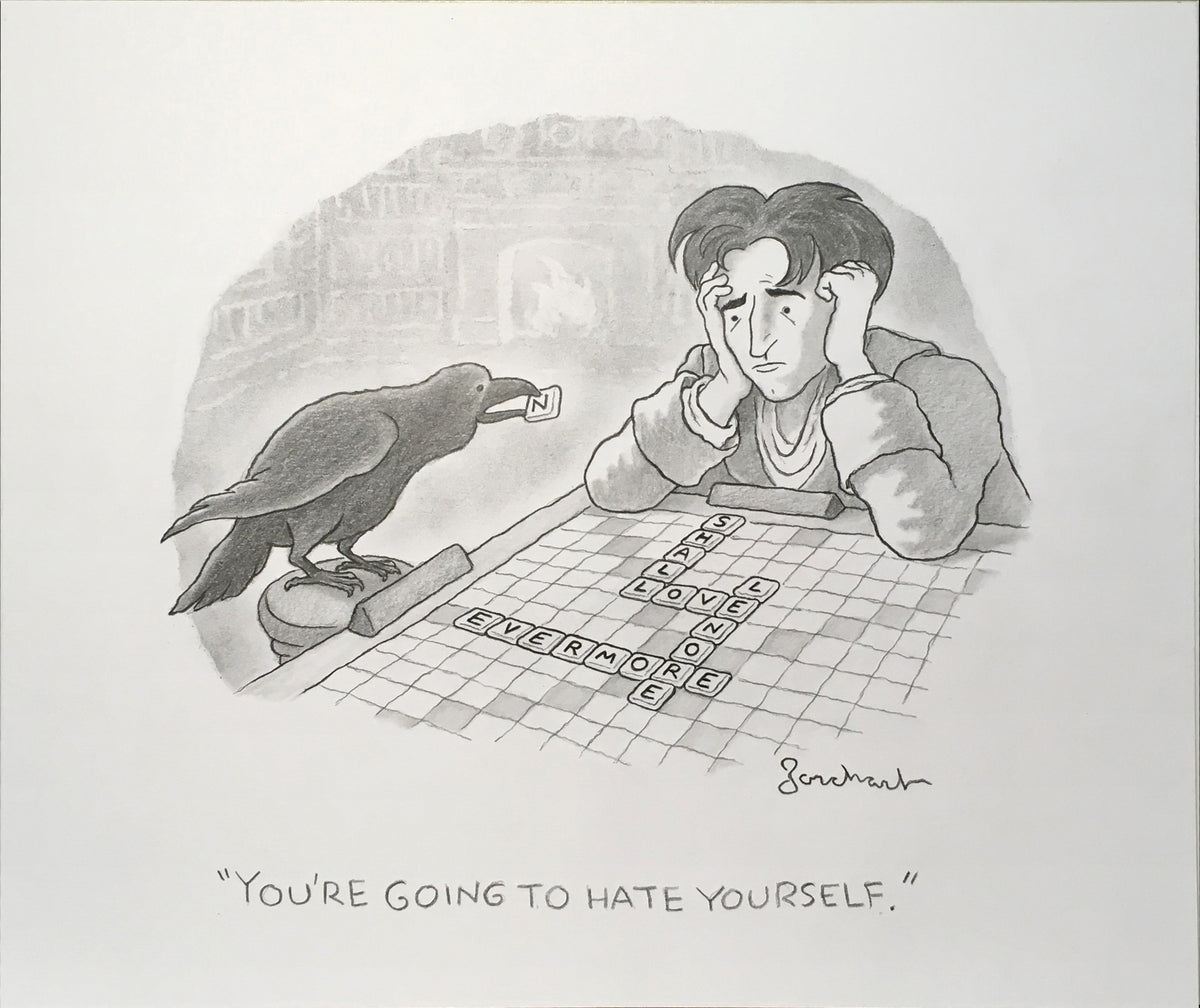 Raven Scrabble | Original And Unique New Yorker Magazine Cartoon Art ...