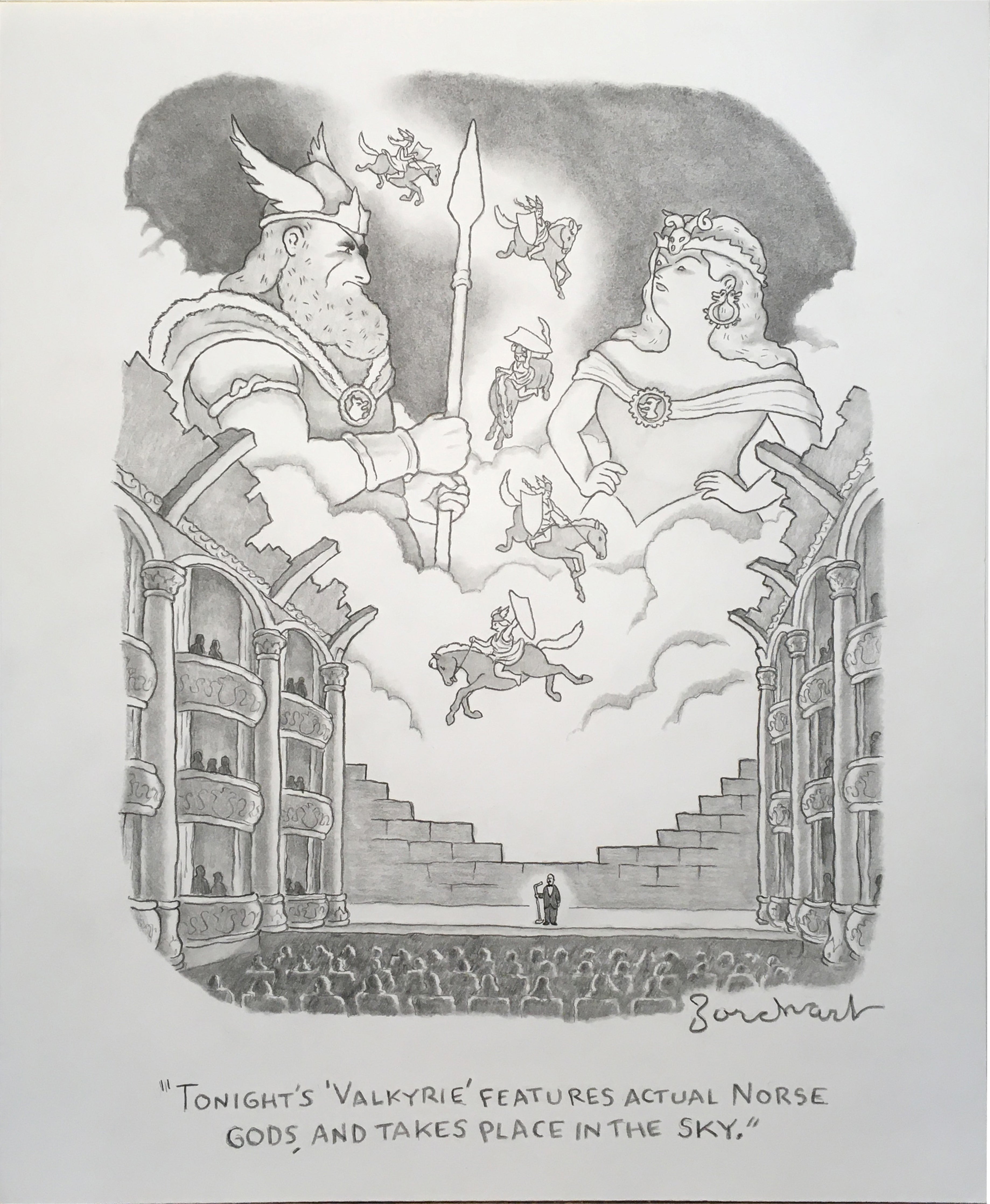 Valkyries | Original And Unique New Yorker Magazine Cartoon Art ...