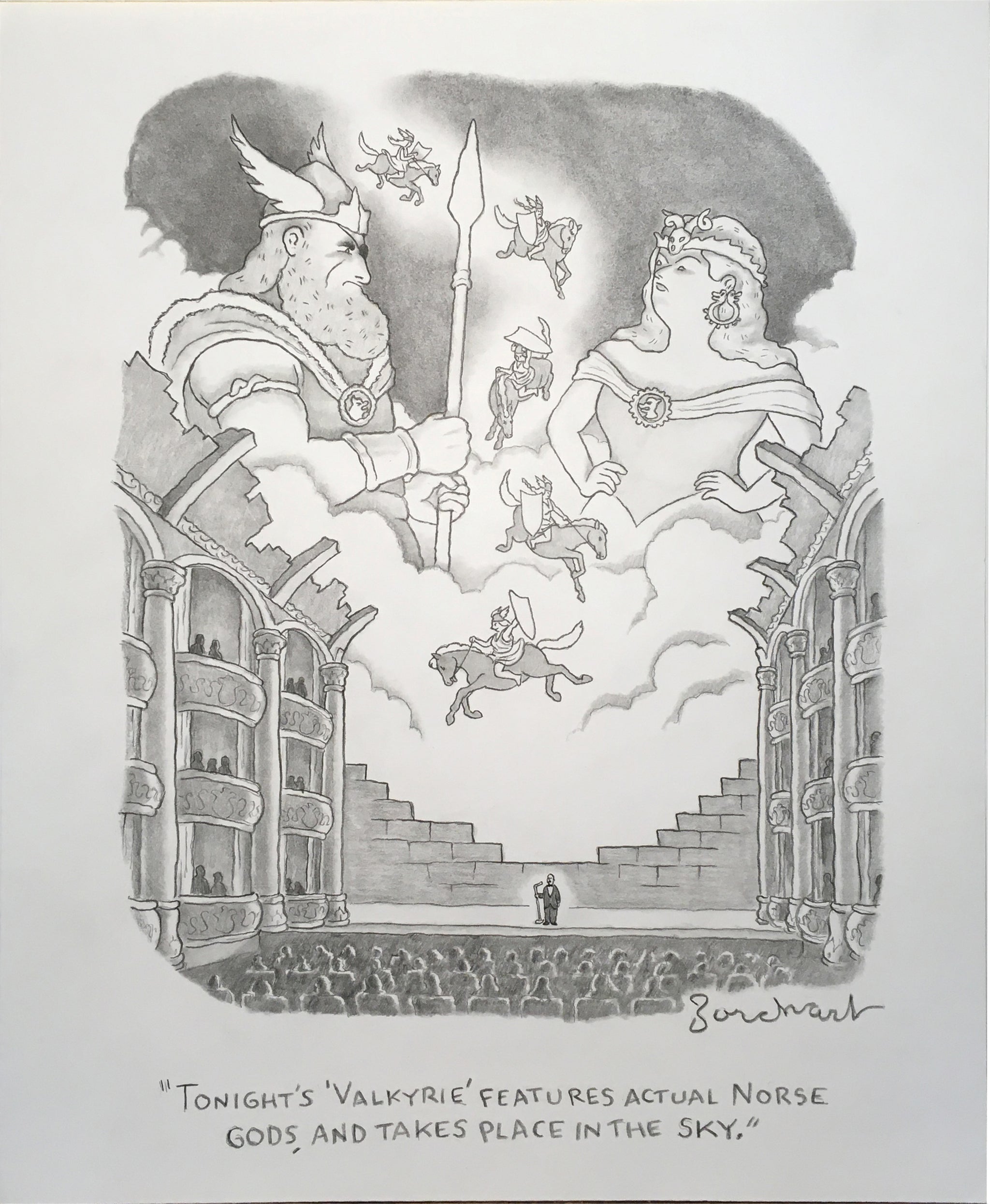 Valkyries | Original And Unique New Yorker Magazine Cartoon Art ...
