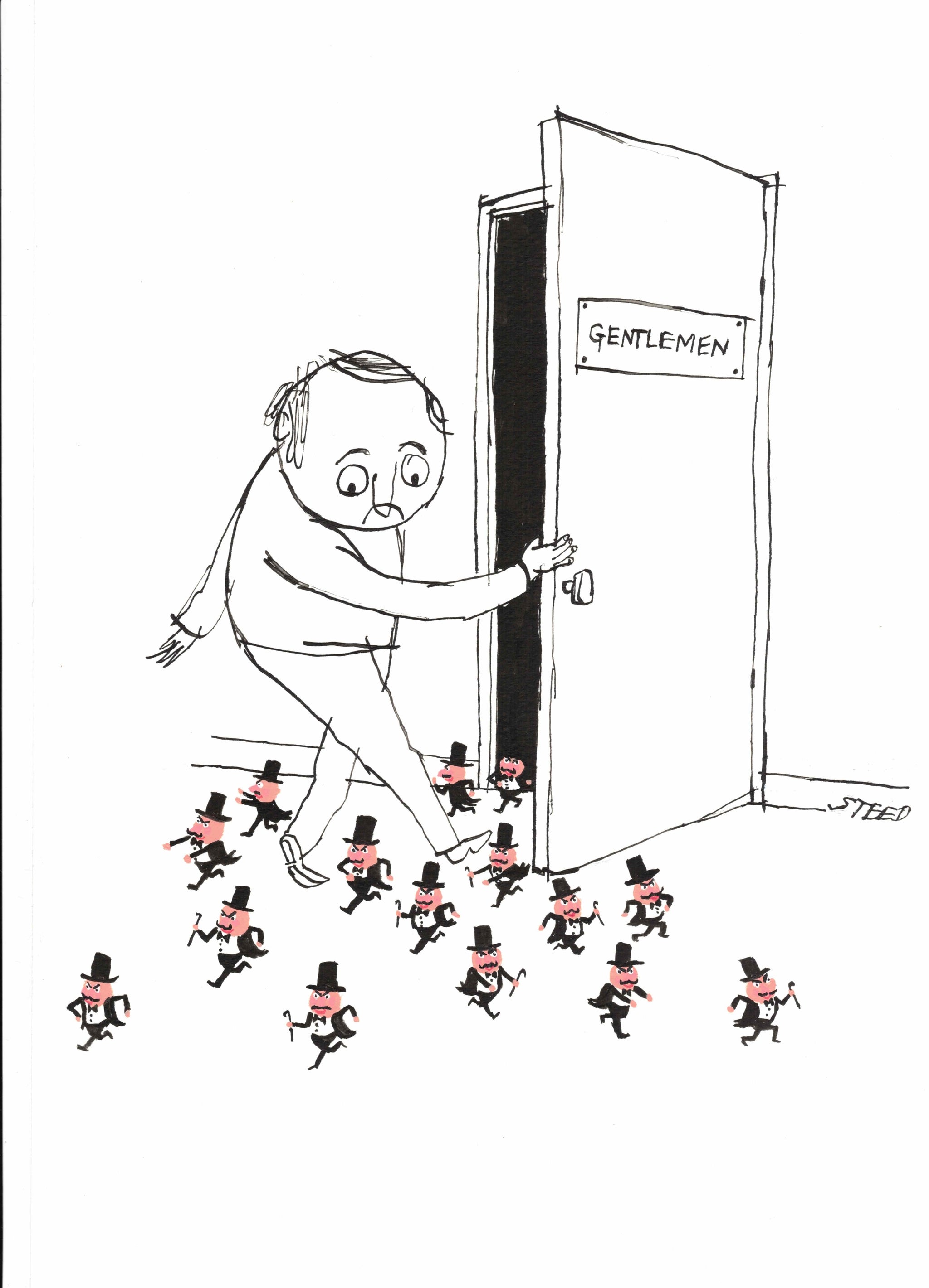 Gentlemen | Original And Unique New Yorker Magazine Cartoon Art ...