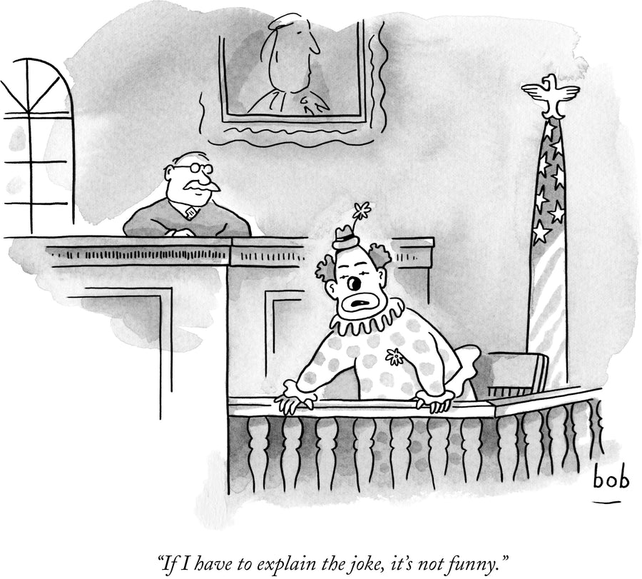 Clown Witness | Original And Unique New Yorker Magazine Cartoon Art ...