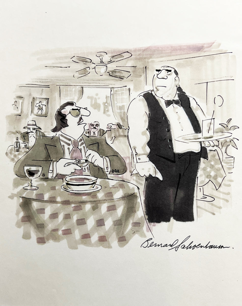 Bullet In My Soup | Original And Unique New Yorker Magazine Cartoon ...