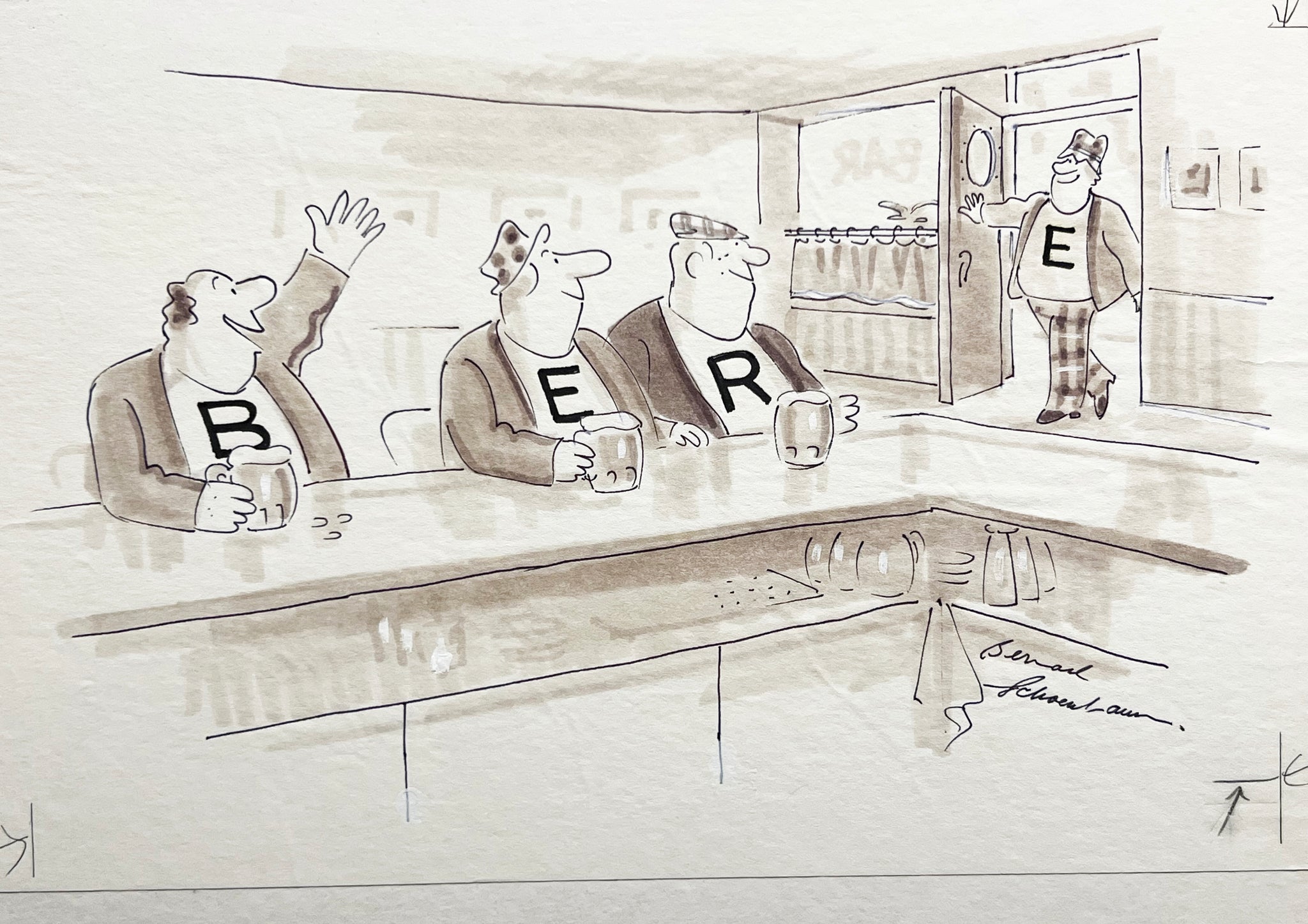 BEER | Original And Unique New Yorker Magazine Cartoon Art – Curated ...