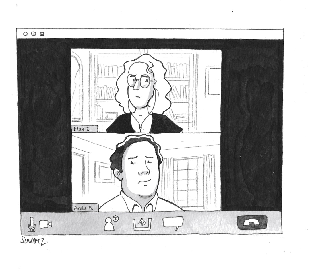 Awkward Zoom | Original And Unique New Yorker Magazine Cartoon Art ...