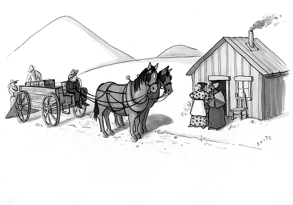Pioneer Delivery | Original And Unique New Yorker Magazine Cartoon Art ...