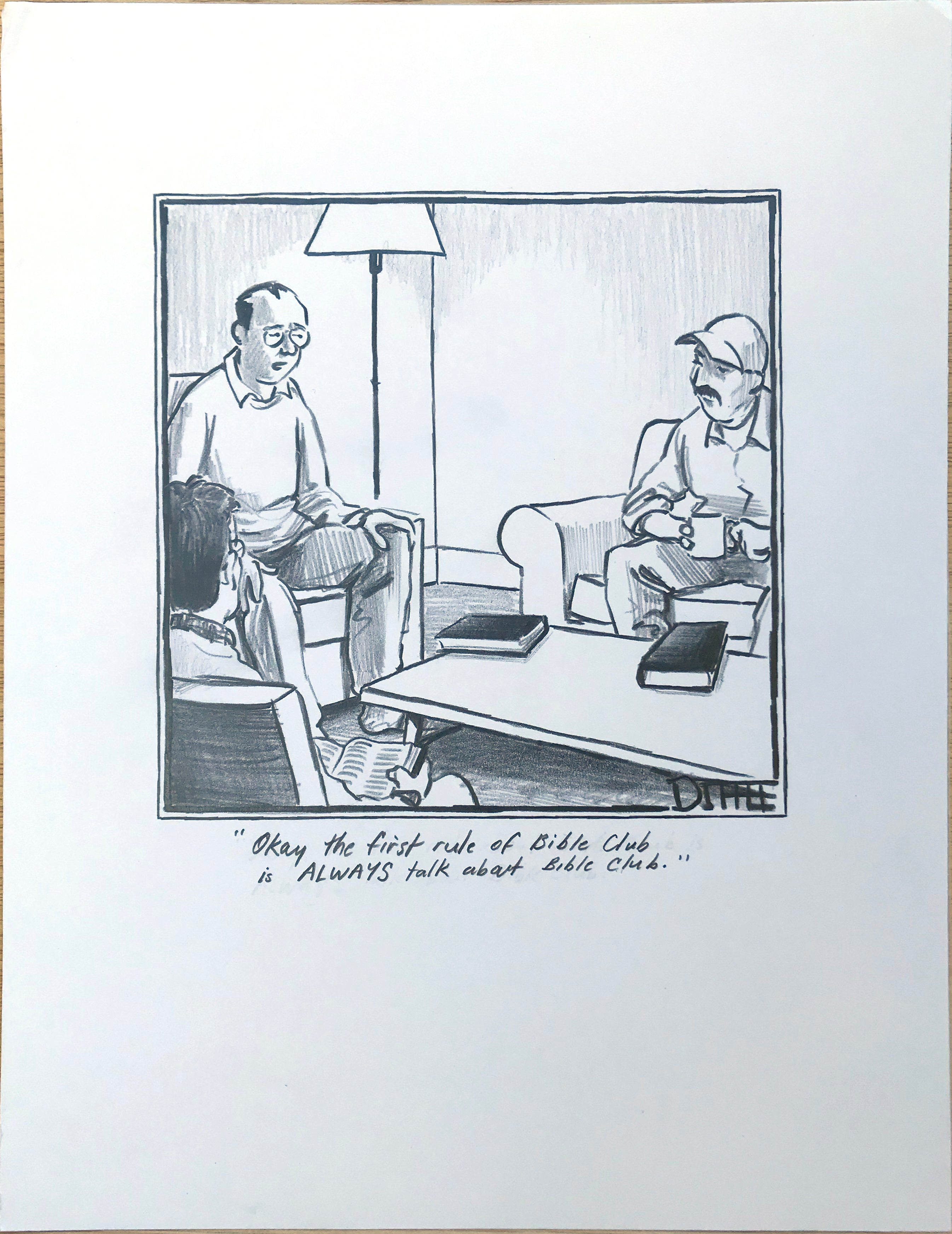 Bible Club | Original And Unique New Yorker Magazine Cartoon Art ...