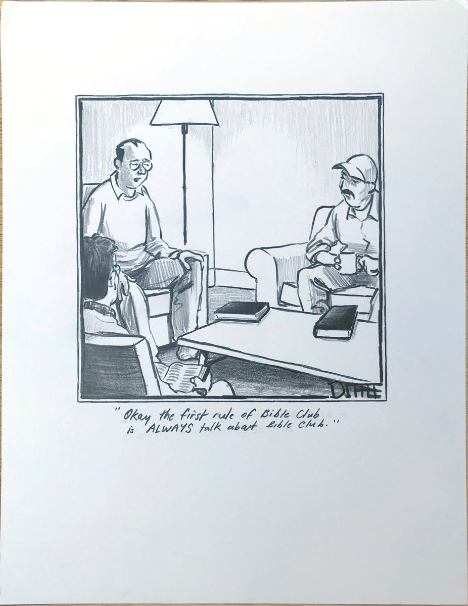Bible Club | Original And Unique New Yorker Magazine Cartoon Art ...