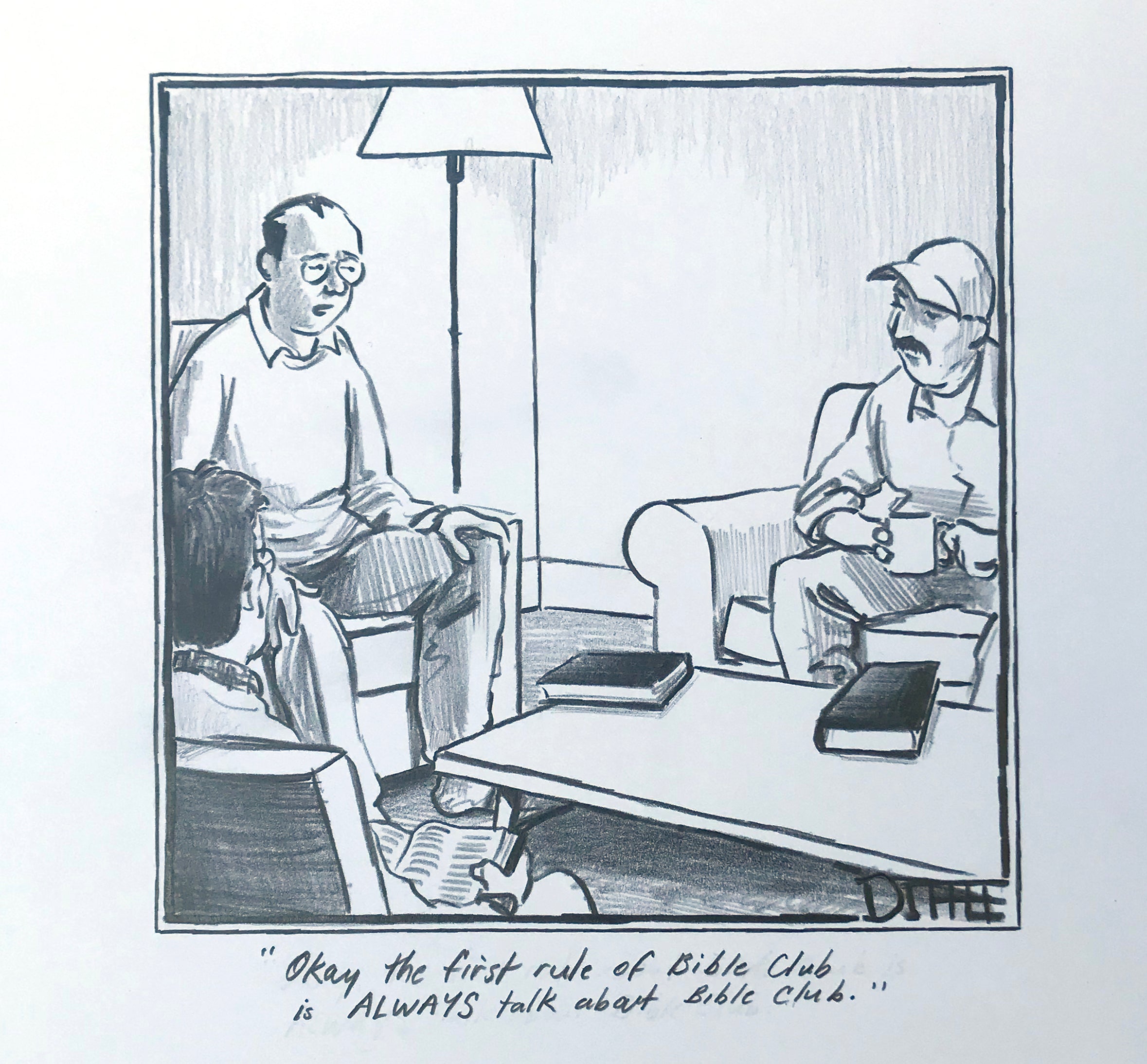 Bible Club | Original And Unique New Yorker Magazine Cartoon Art ...