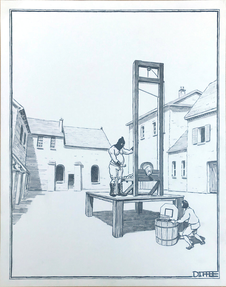 Guillotine | Original And Unique New Yorker Magazine Cartoon Art ...