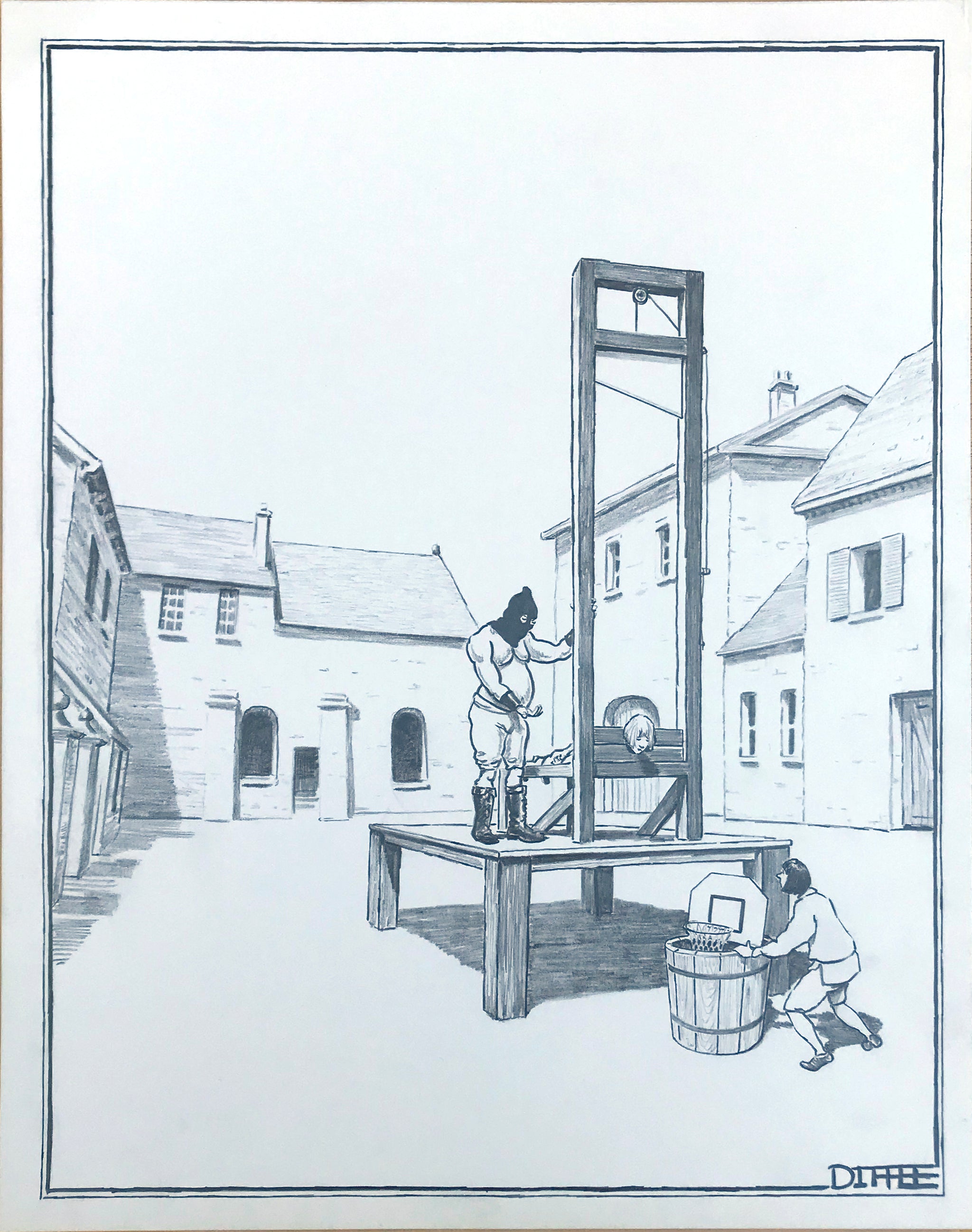 Guillotine | Original And Unique New Yorker Magazine Cartoon Art ...
