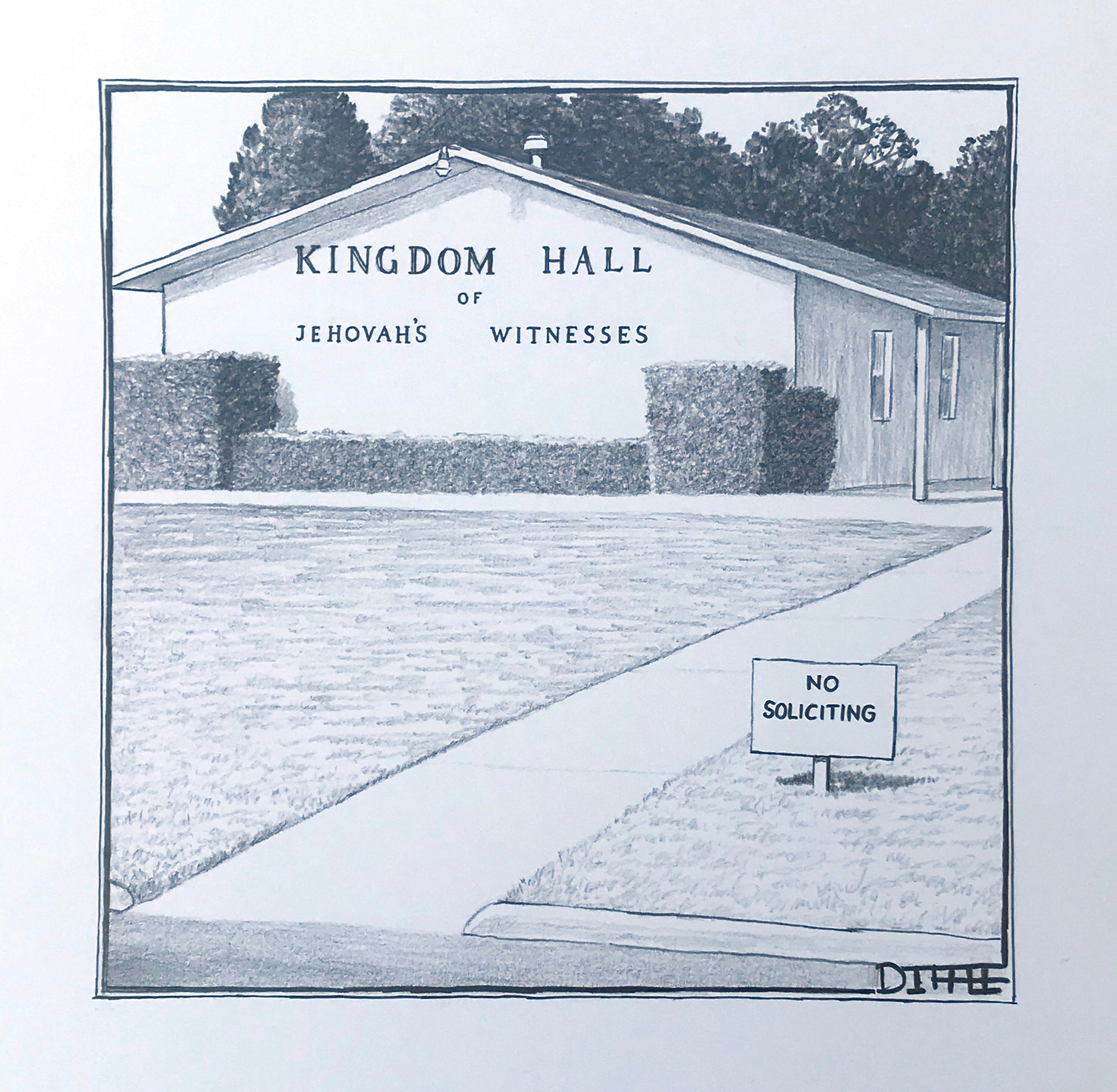 No Soliciting | Original And Unique New Yorker Magazine Cartoon Art ...