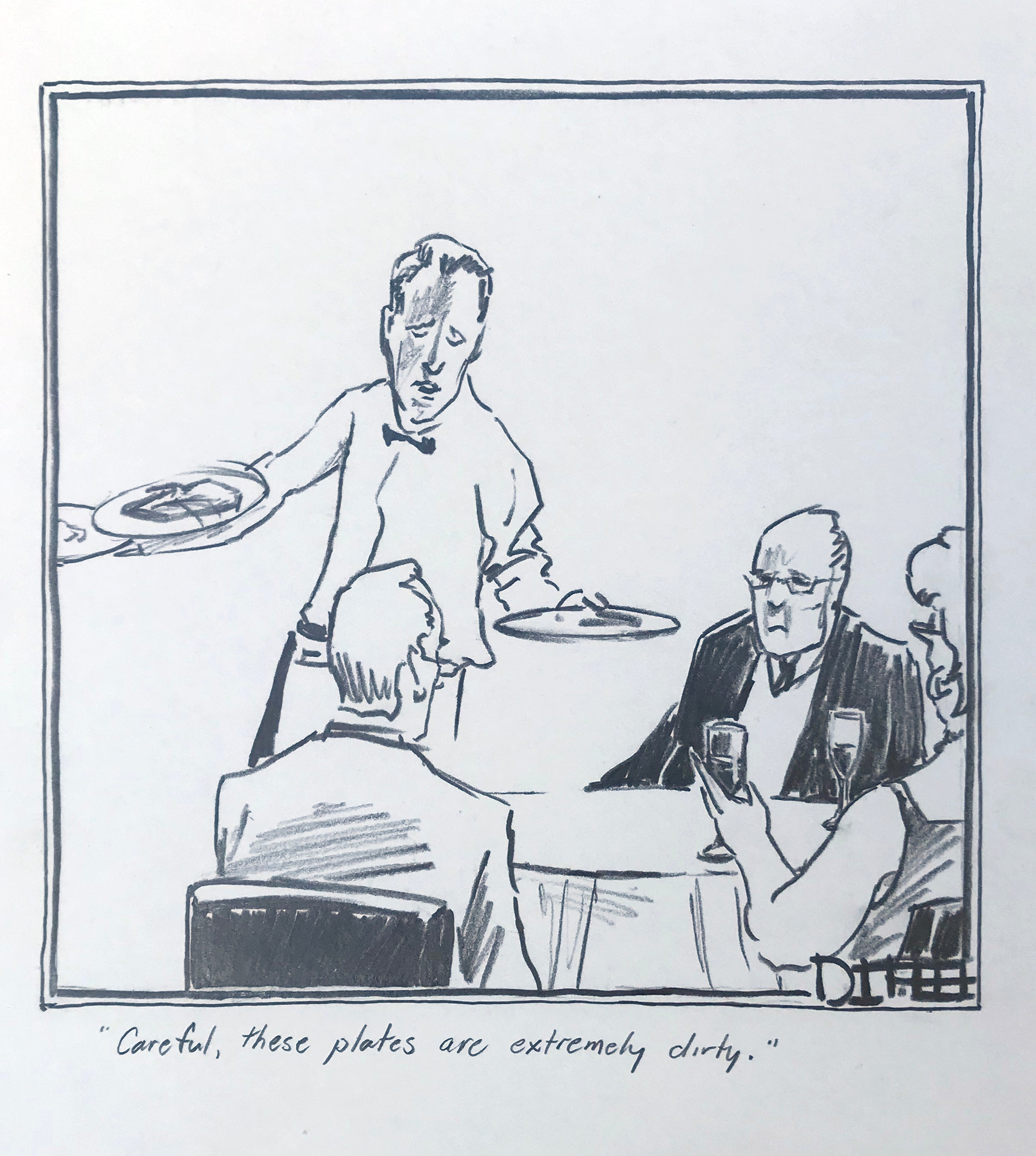 Dirty Plates | Original And Unique New Yorker Magazine Cartoon Art ...