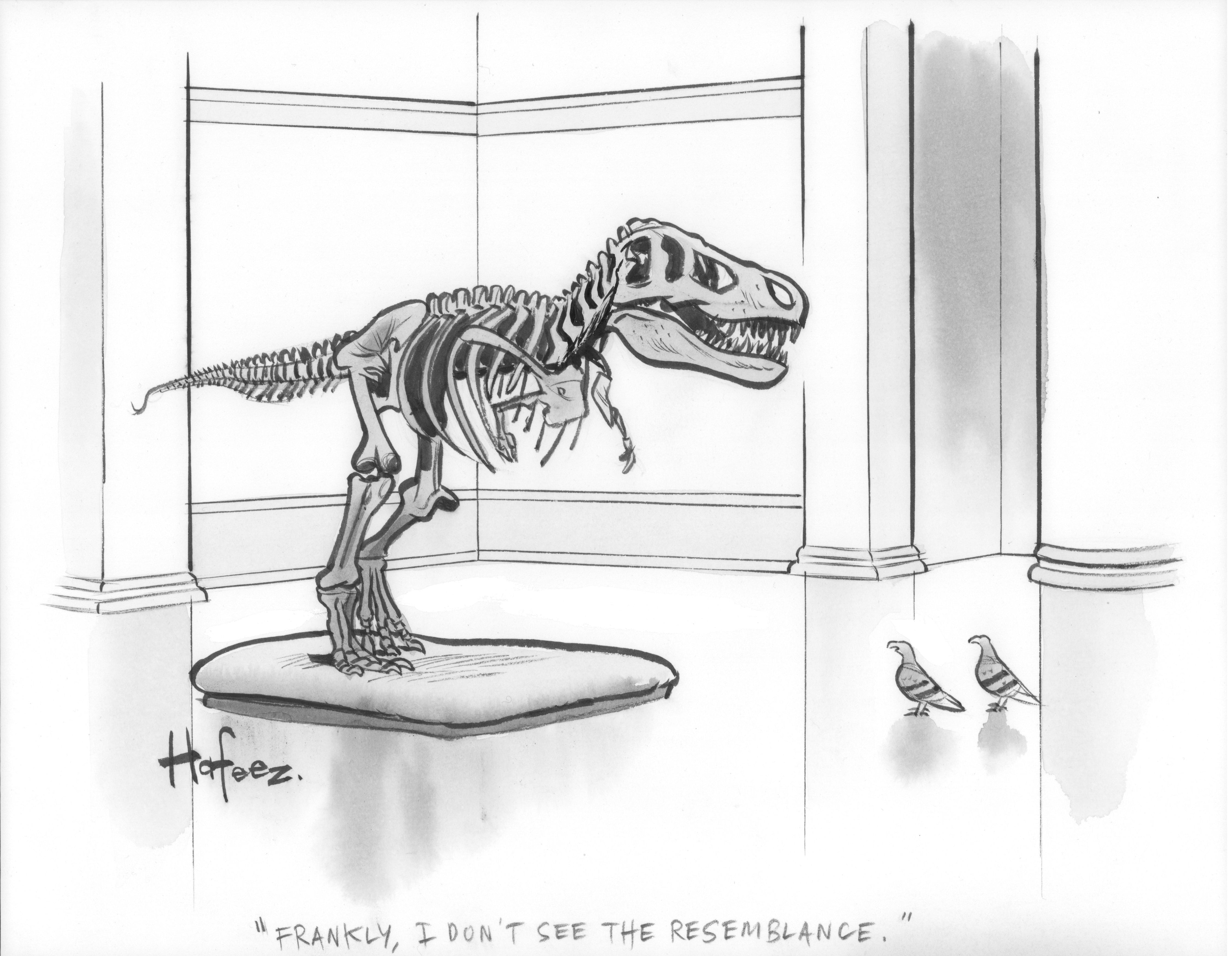 Dinosaur Resemblance | Original And Unique New Yorker Magazine Cartoon ...