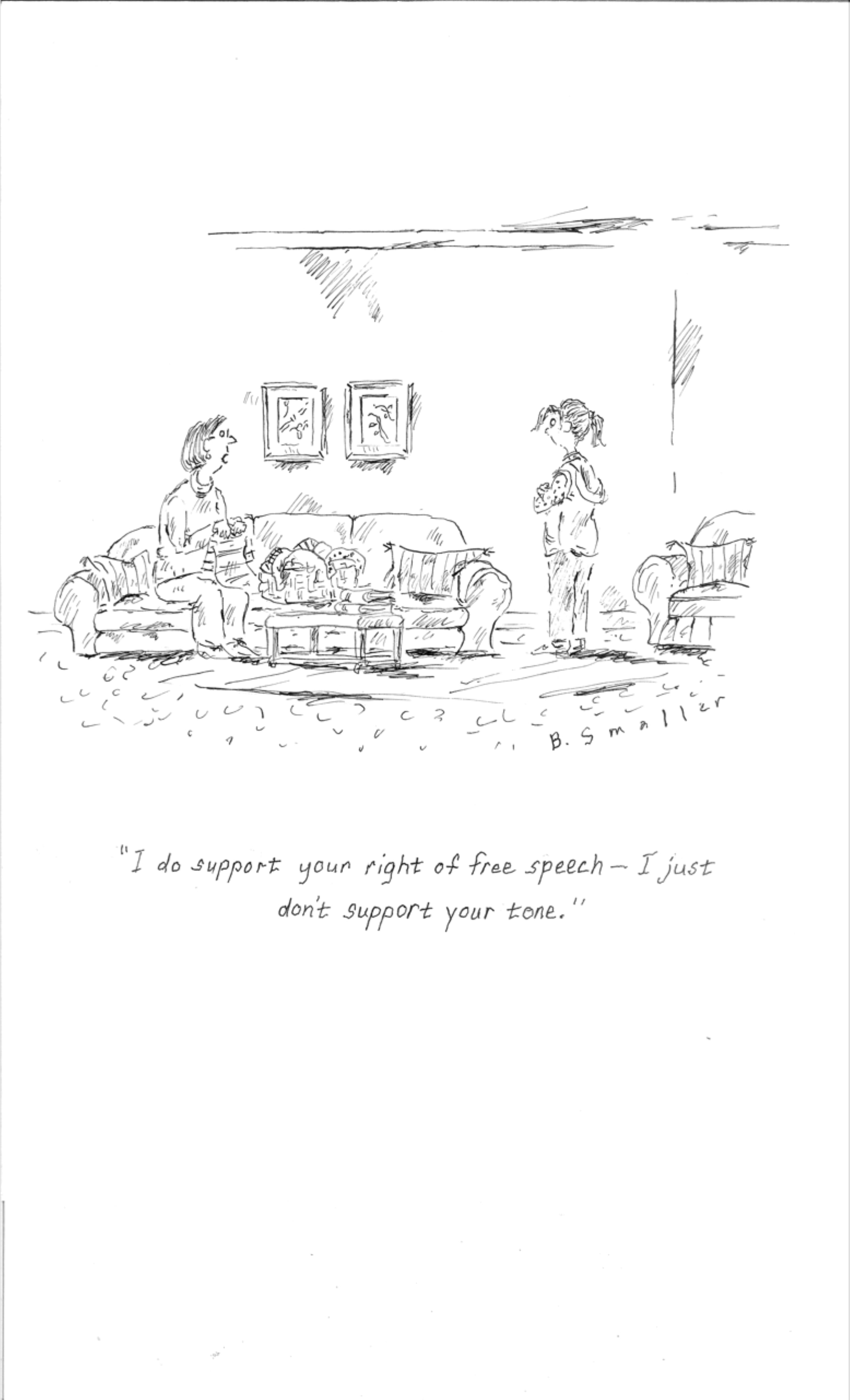 Free Speech | Original And Unique New Yorker Magazine Cartoon Art ...