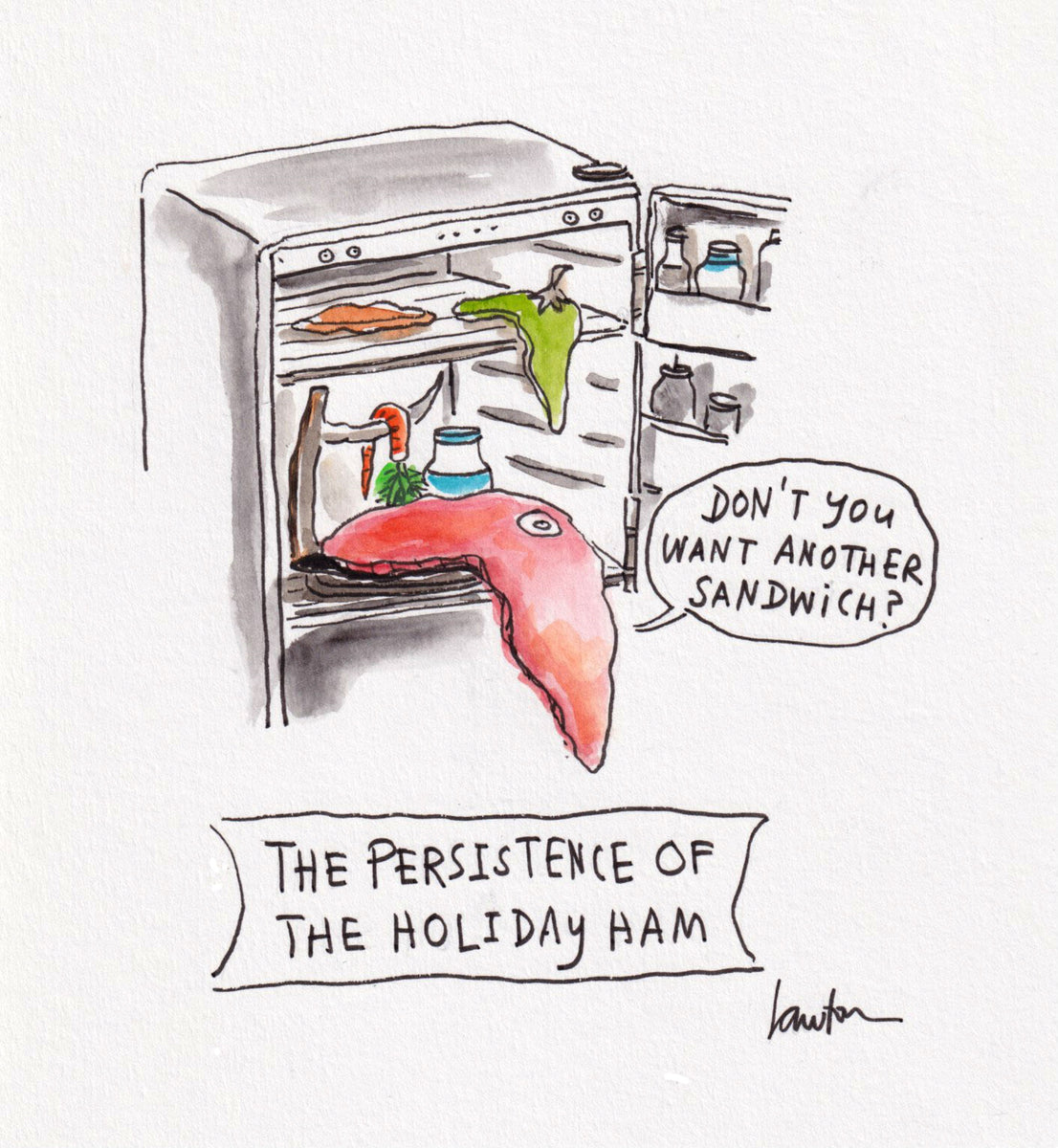 The Persistence Of The Holiday Ham – Curated Cartoons