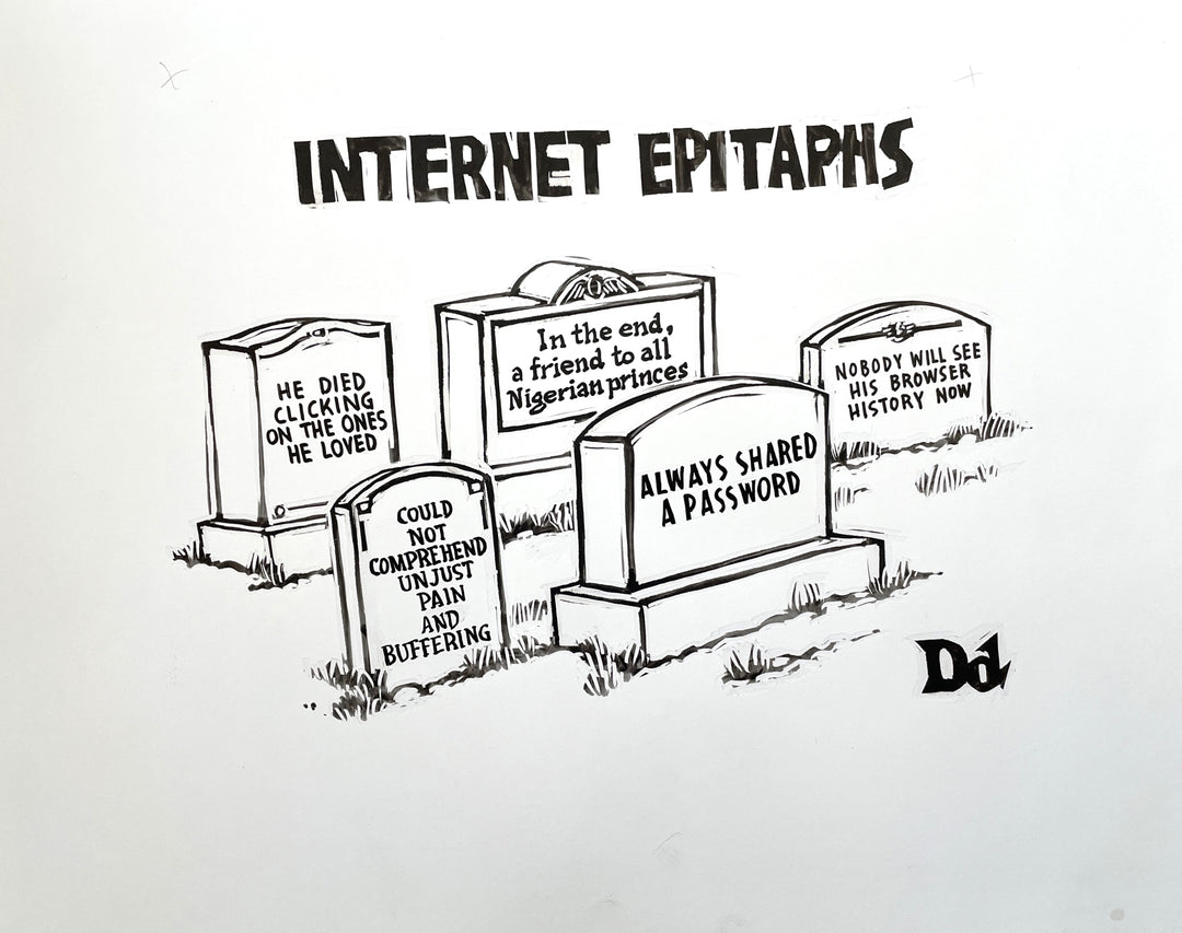 Internet Epitaphs | Original And Unique New Yorker Magazine Cartoon ...