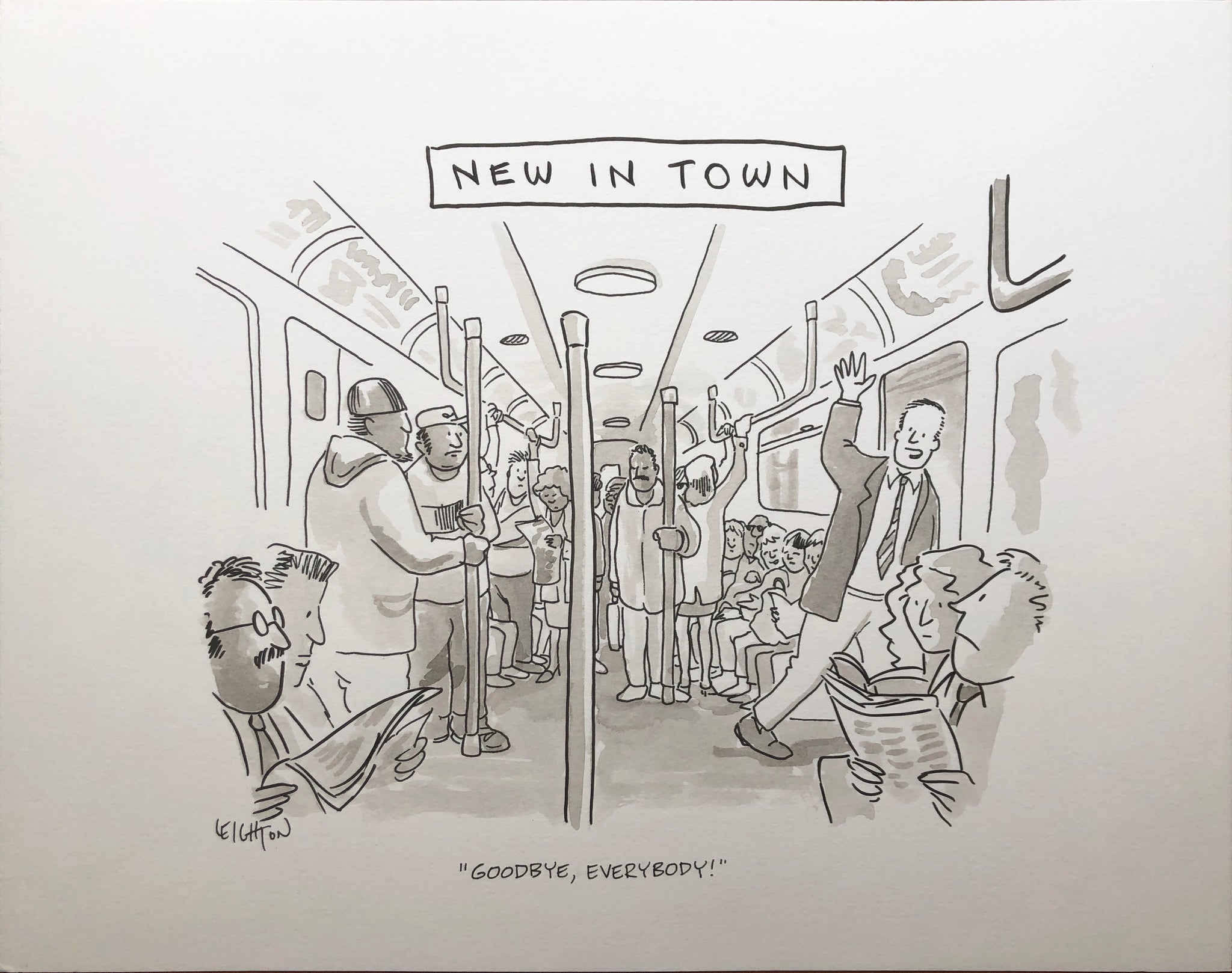 New In Town | Original And Unique New Yorker Magazine Cartoon Art ...