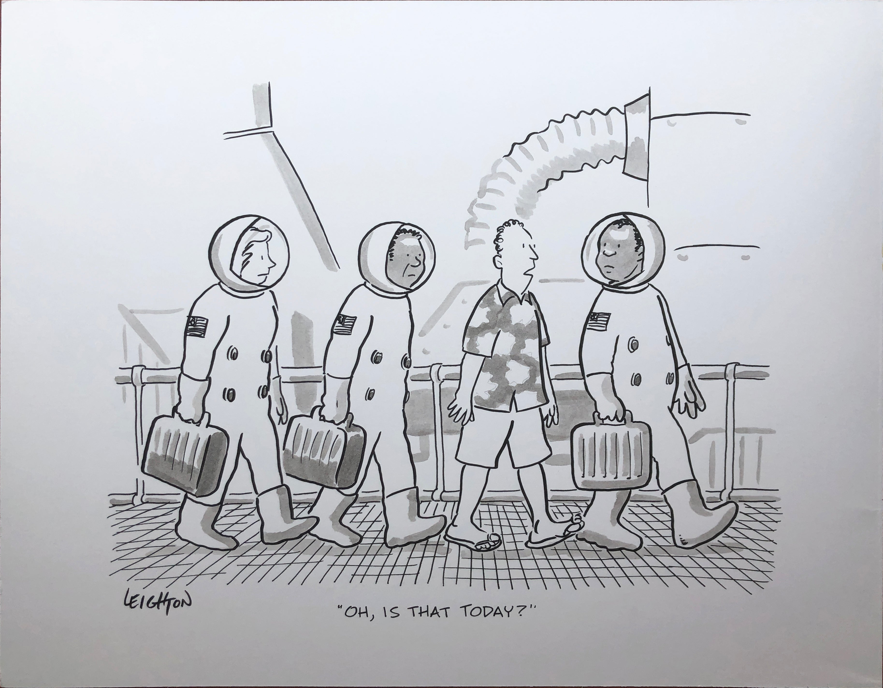 Is that today? | Original And Unique New Yorker Magazine Cartoon Art ...