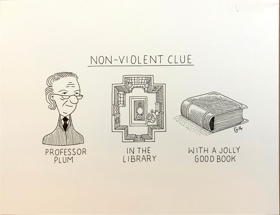 Non-Violent Clue | Original And Unique New Yorker Magazine Cartoon Art ...
