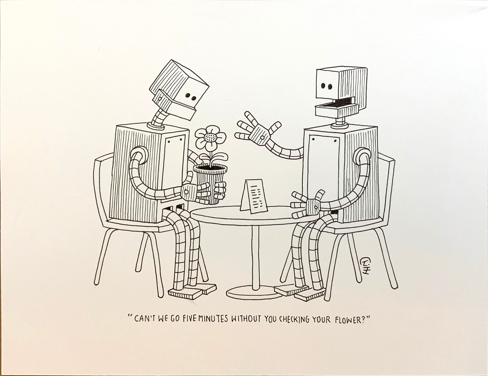 Checking your Flower | Original And Unique New Yorker Magazine Cartoon ...