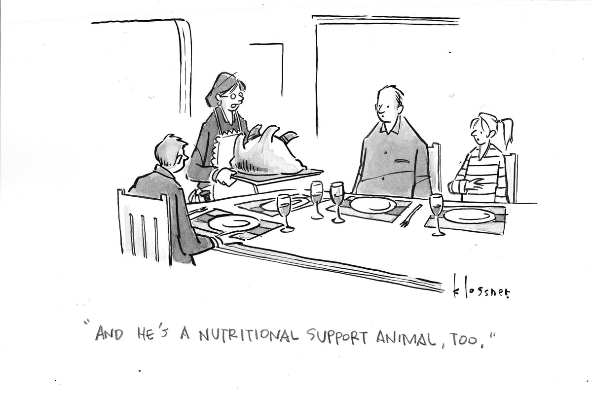 Nutritional Support Animal | Original And Unique New Yorker Magazine ...