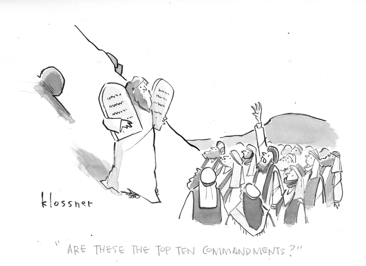 Top Ten Commandments | Original And Unique New Yorker Magazine Cartoon ...