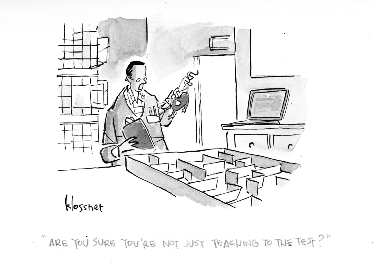 Teaching To The Test | Original And Unique New Yorker Magazine Cartoon ...