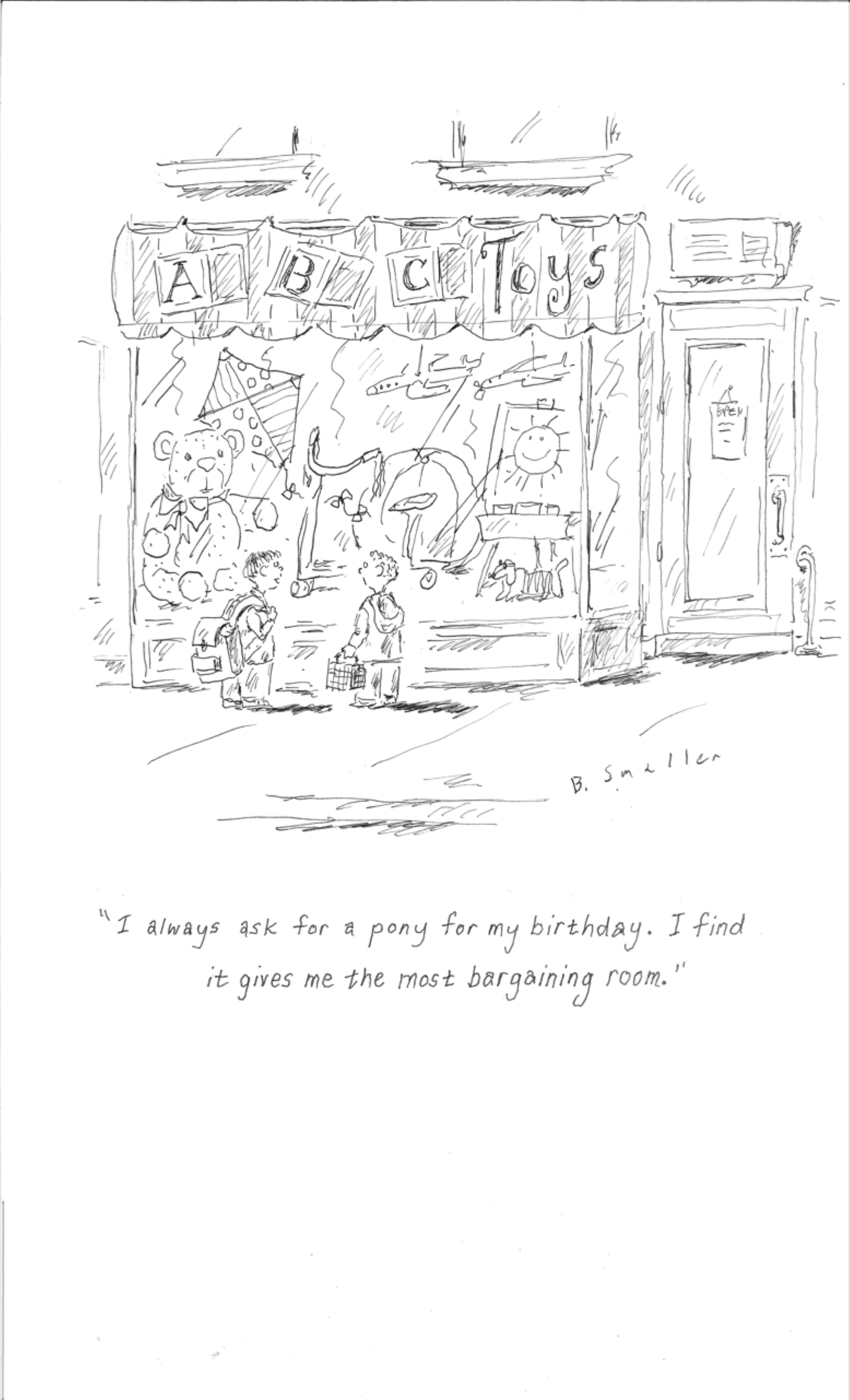 Bargaining Room | Original And Unique New Yorker Magazine Cartoon Art ...