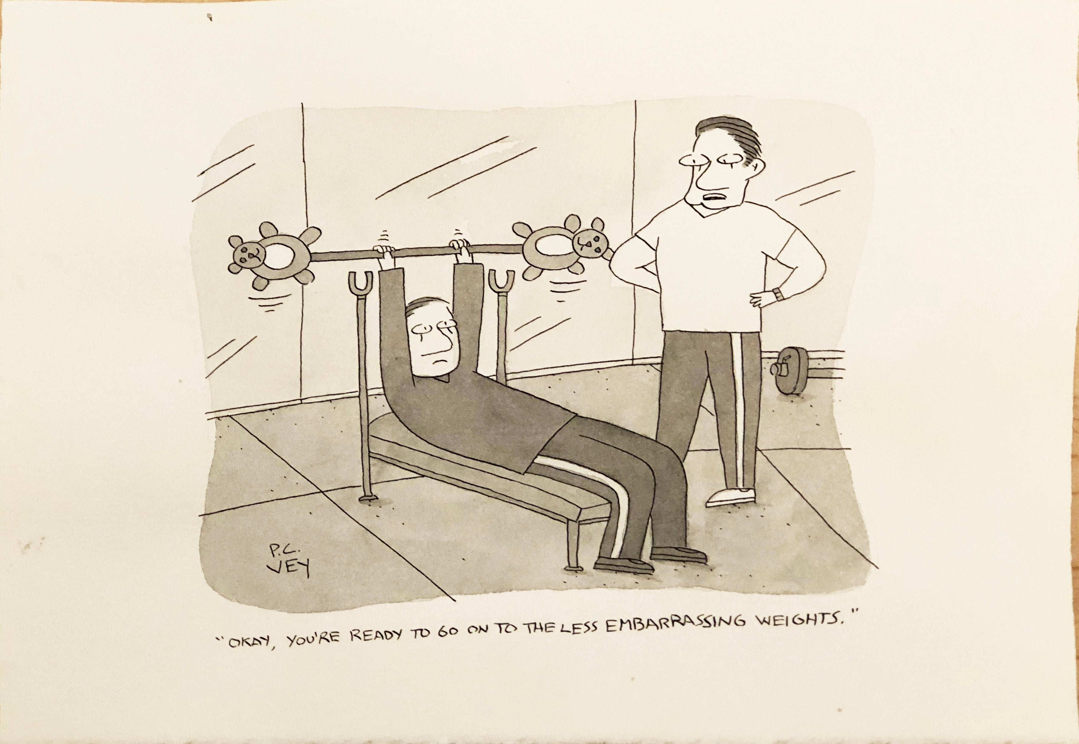 Less Embarrassing Weight | Original And Unique New Yorker Magazine ...