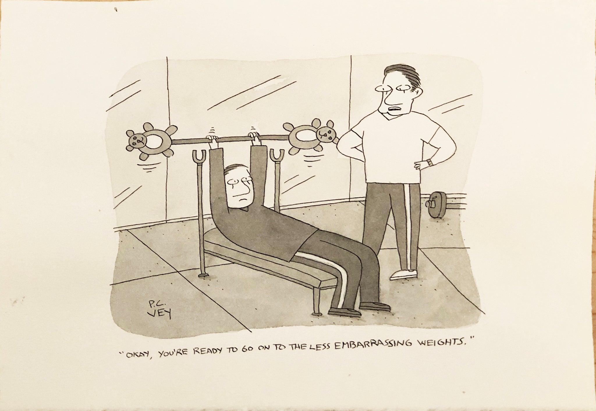 Less Embarrassing Weight | Original And Unique New Yorker Magazine ...