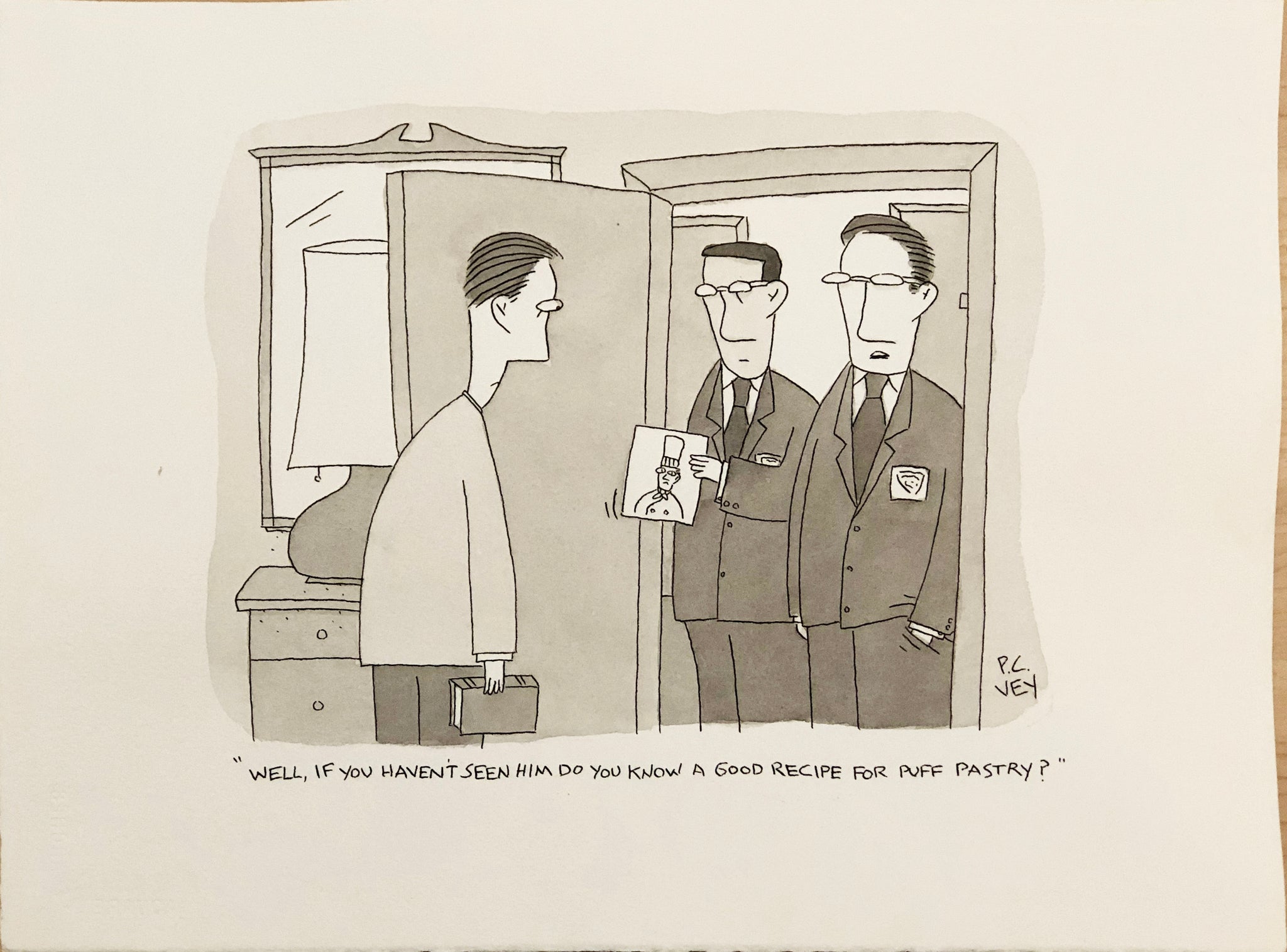 Puff Pastry Chef | Original And Unique New Yorker Magazine Cartoon Art ...